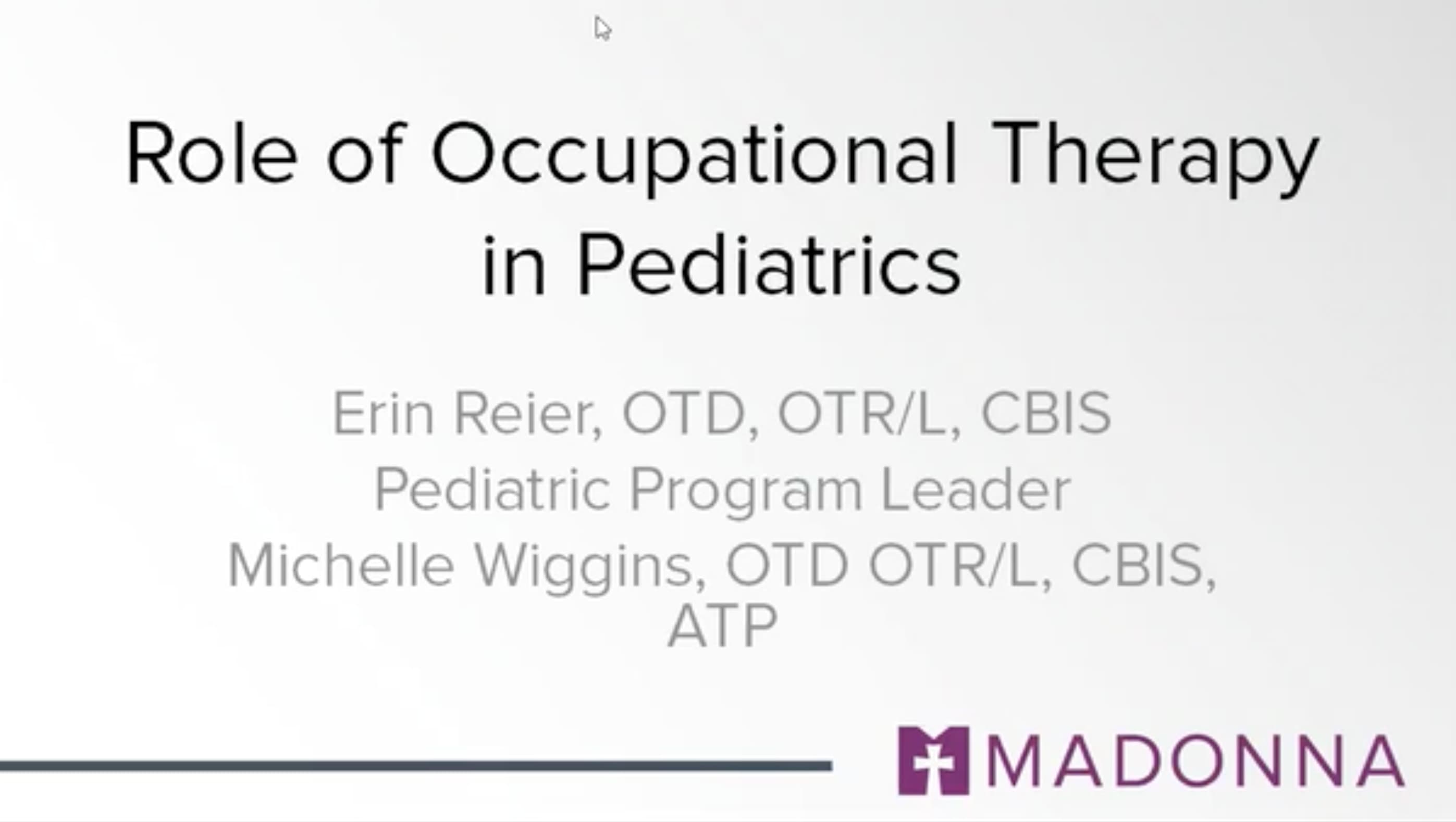 The Role of Occupational Therapy in Pediatrics | Nebraska Resource ...