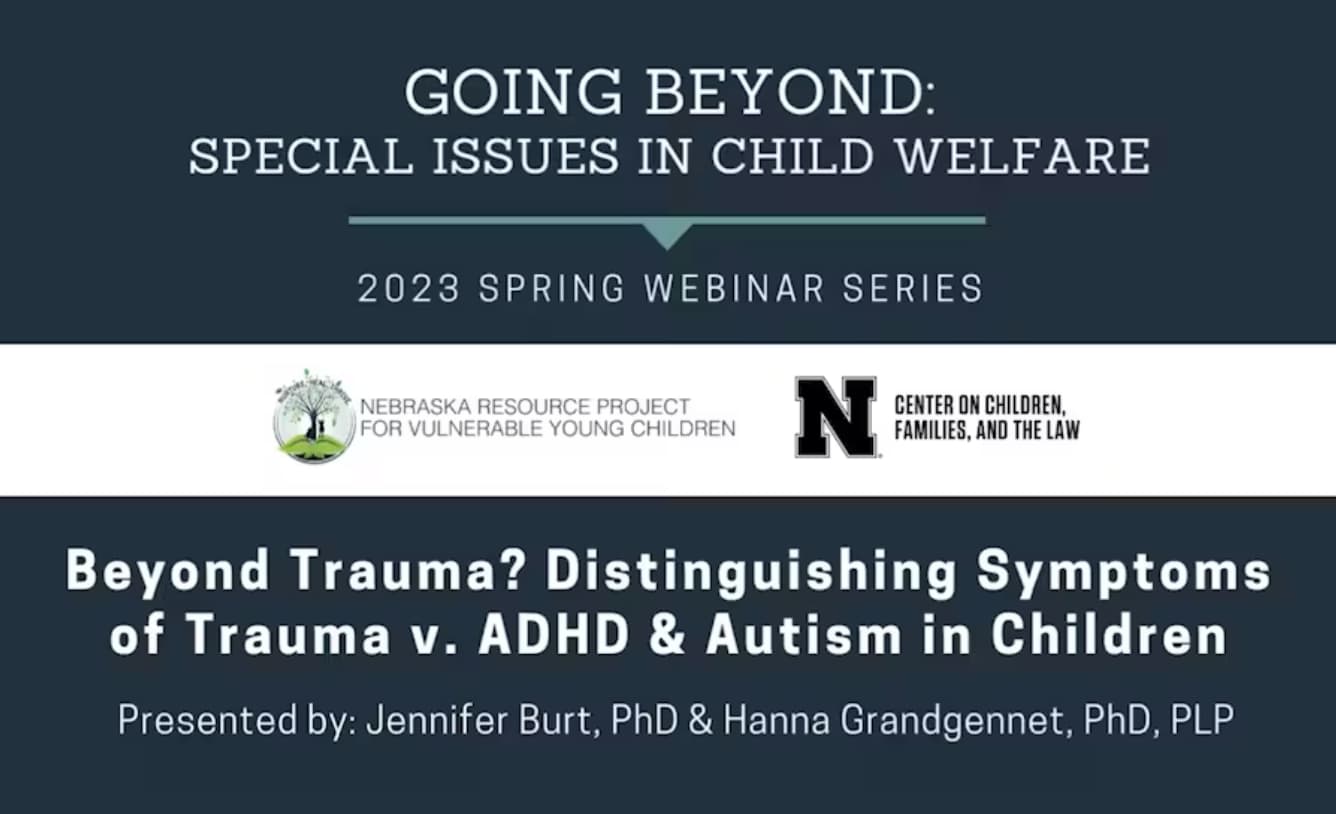 Beyond Trauma? Distinguishing Symptoms of Trauma V. ADHD and Autism in ...